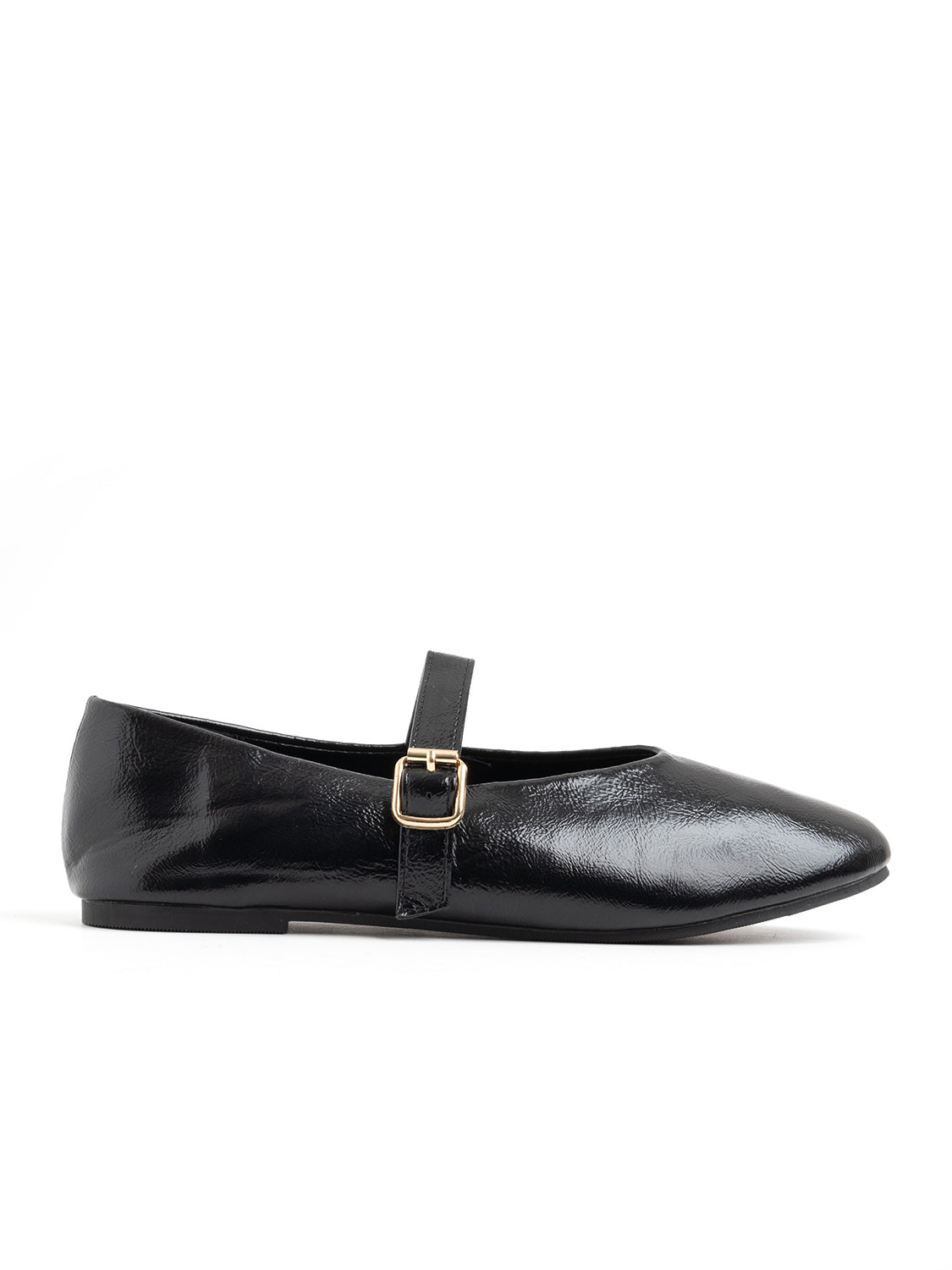 Ballerina classica con cinturino - NERO – Noga Shoes